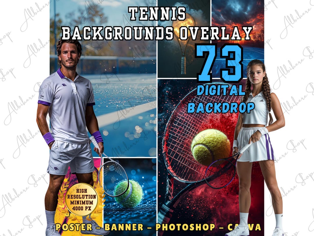 Tennis Digital Backgrounds Backdrops Fog, Tennis Backgrounds, Tennis ...
