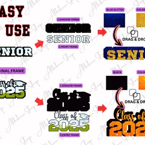 2025 Graduation Senior Canva Frames Template 2025 Grad Editable ...