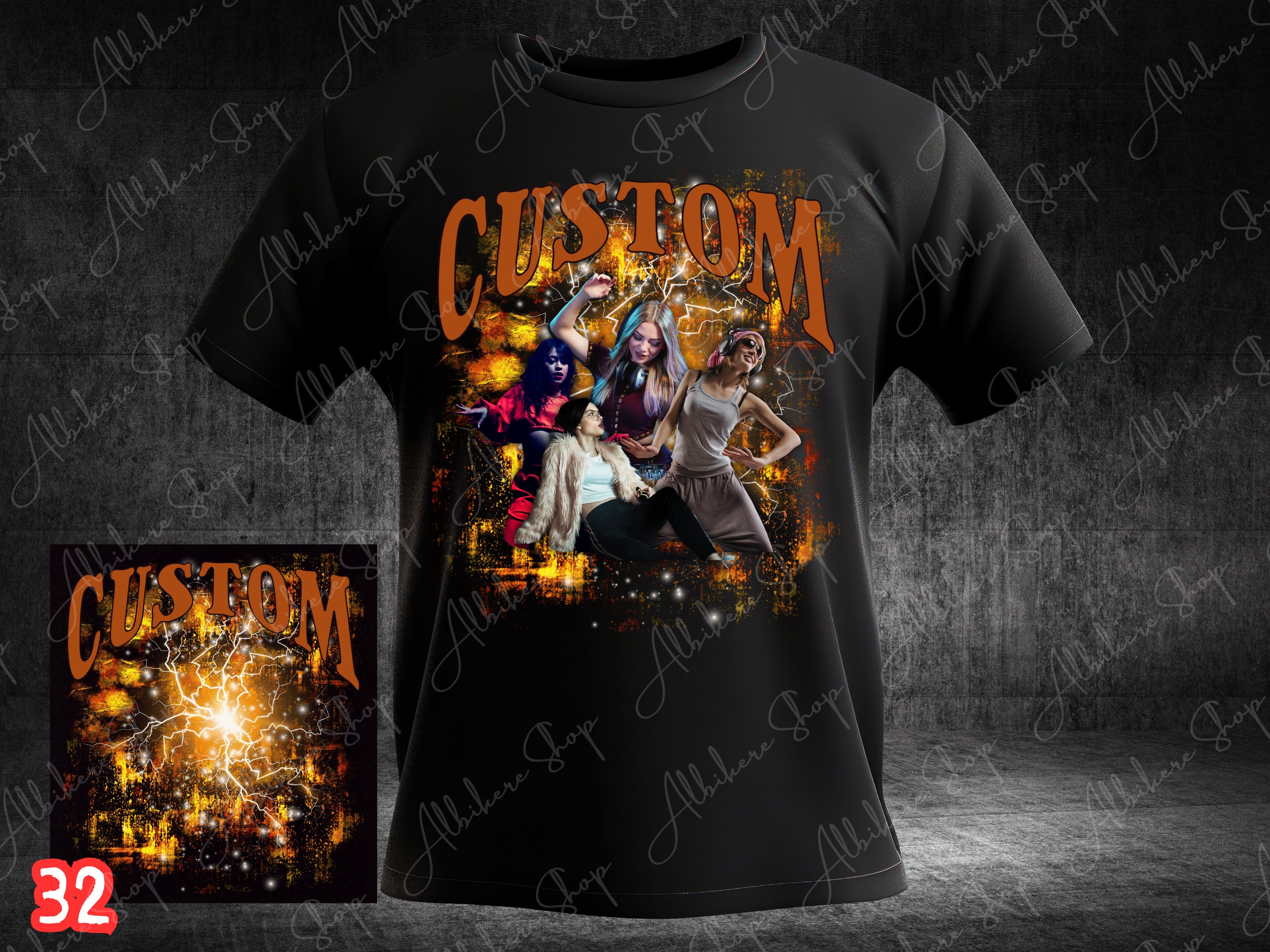 Custom Canva Editable Shirt Template: Rap Tee Design, Girlfriend ...