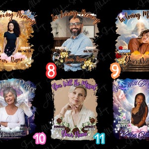 Memorial T-shirt Design Template: Funeral Remembrance (canva) - Etsy