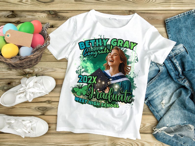 Class of 2026 Graduation Shirt Template Congratulation Canva T-shirt ...