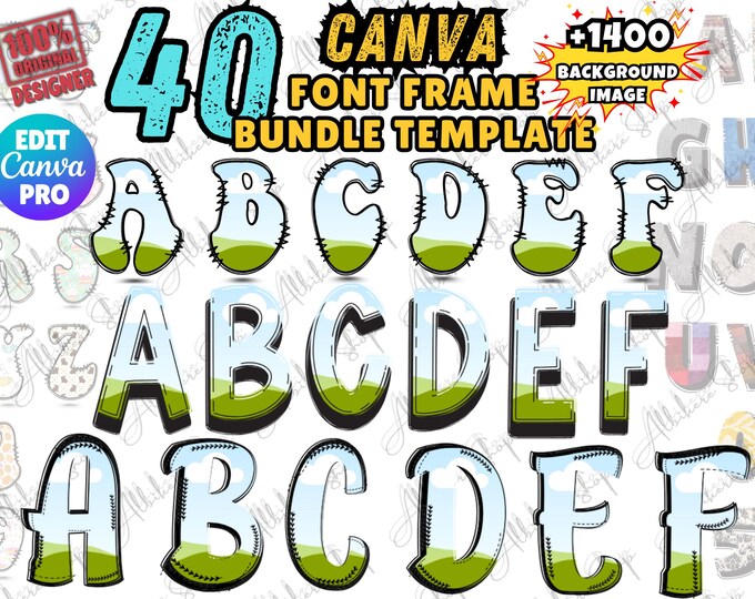 Design Your Own Doodle Alphabet on Canva, Doodle Letters & Numbers ...