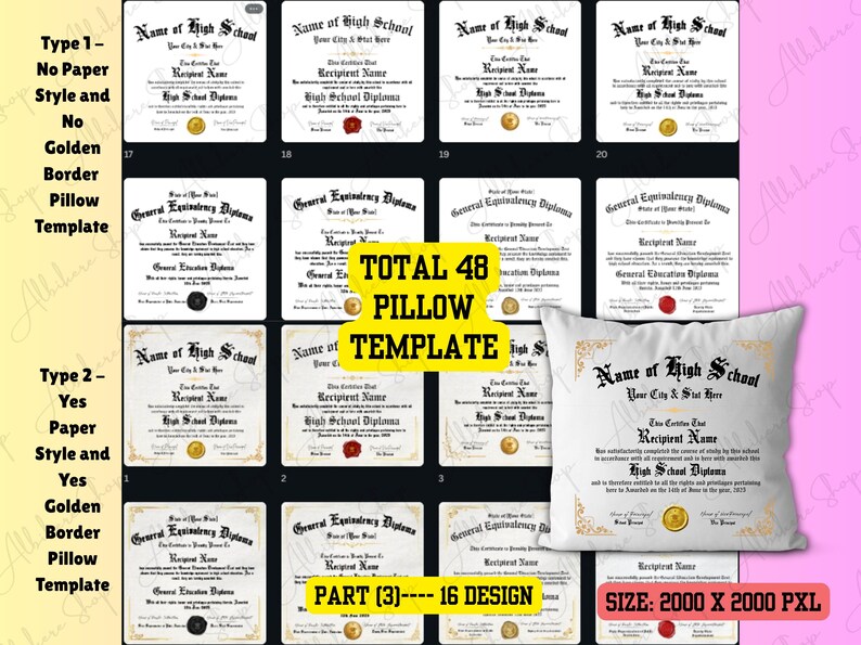 Graduation Shirt Stole Diploma Pillow Mega Bundle Canva Templates - Etsy