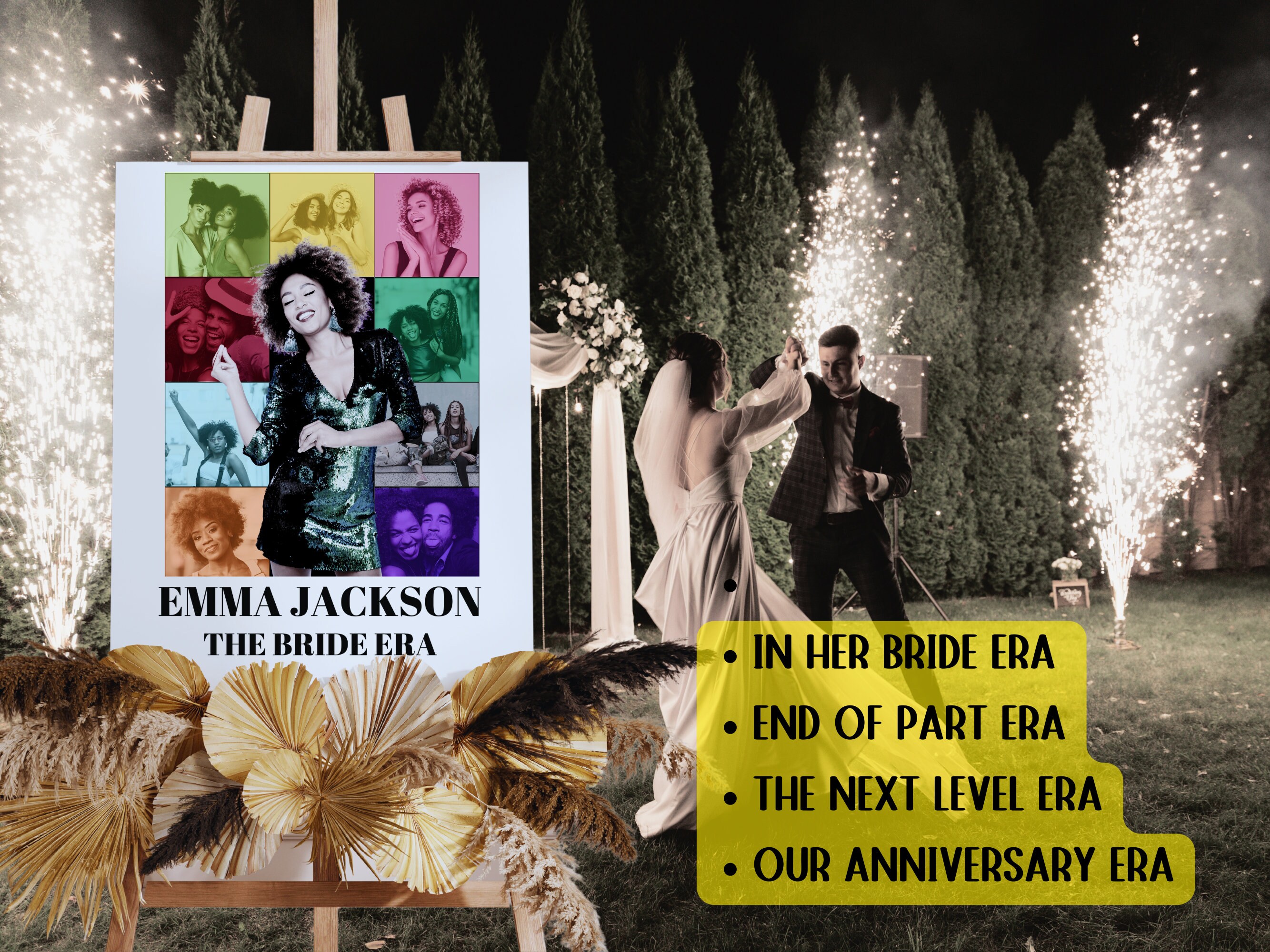 Eras Poster Template Editable Canva Design Theme Party Invitation Color ...