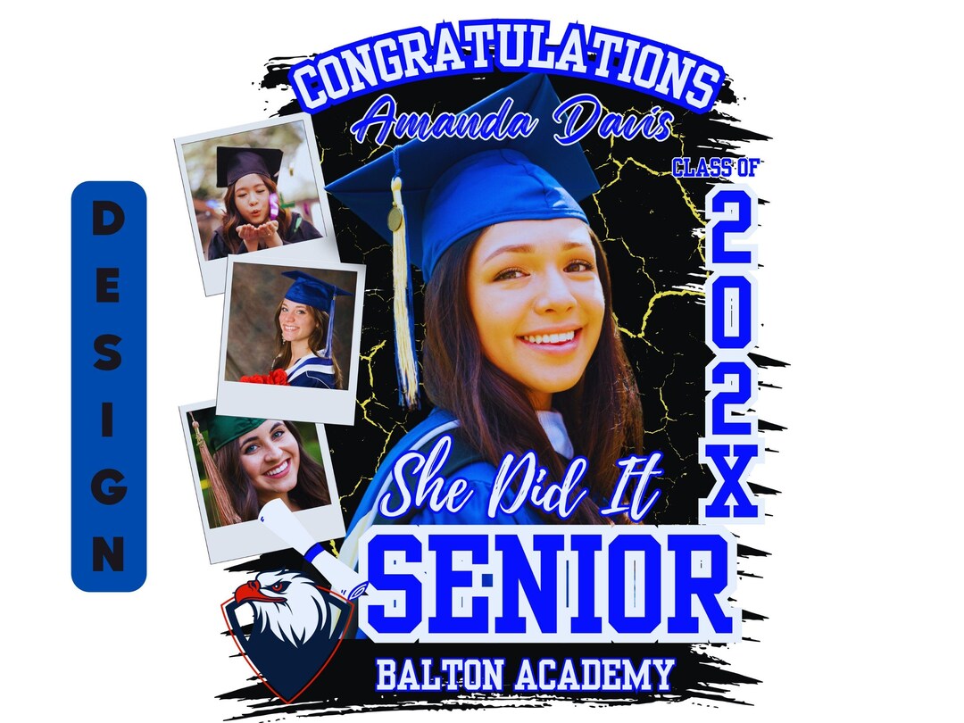 Class of 2026 Graduation T-shirt Design 26 Senior Grad Shirt Canva ...