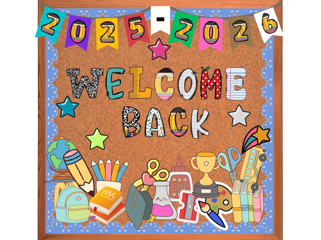 Back School Motivational Bulletin Board Kit, Welcome Bulletin Board ...