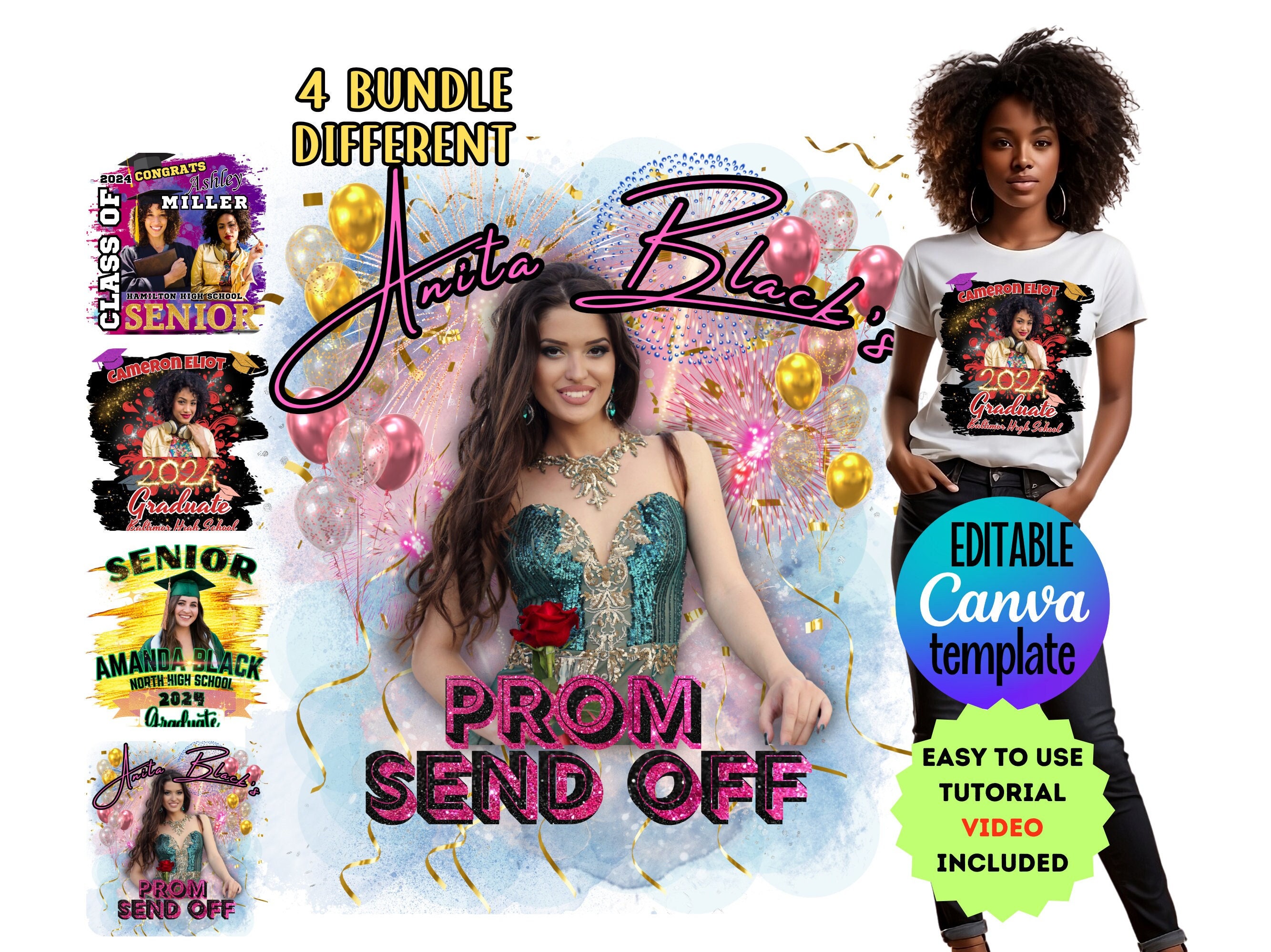 Prom Send off T Shirt Template 2024 Graduation T Shirt Design Prom ...