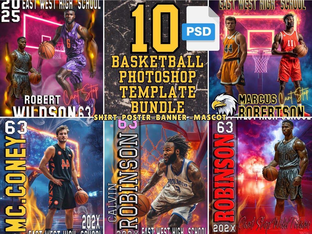 Custom Basketball Poster Template: Senior Night, Gameday (PSD File) - Etsy