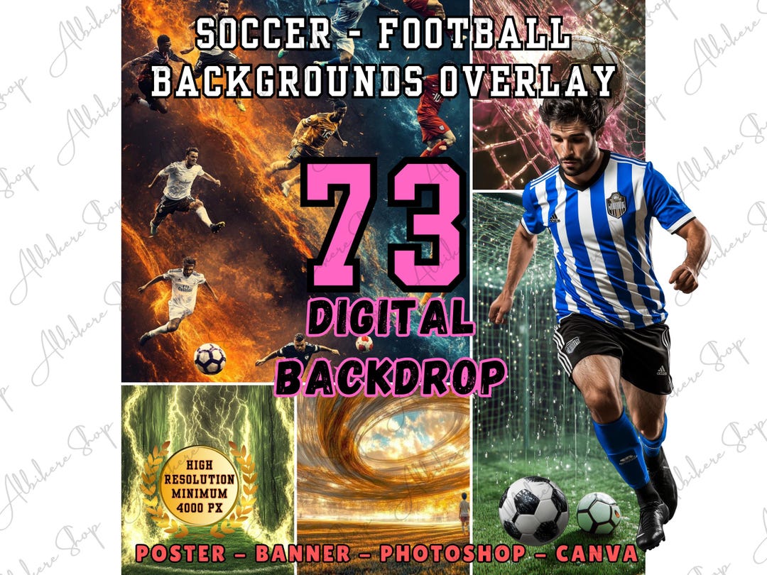 Soccer Poster Backdrops Overlays Fog JPG, Soccer Field Background Canva ...