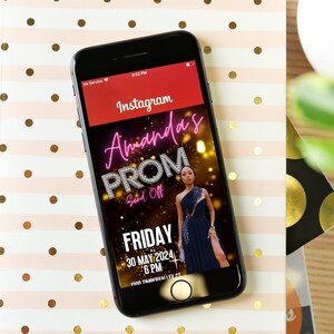 Animated Prom Send off Flyer Template Video Invitation Prom Celebration ...