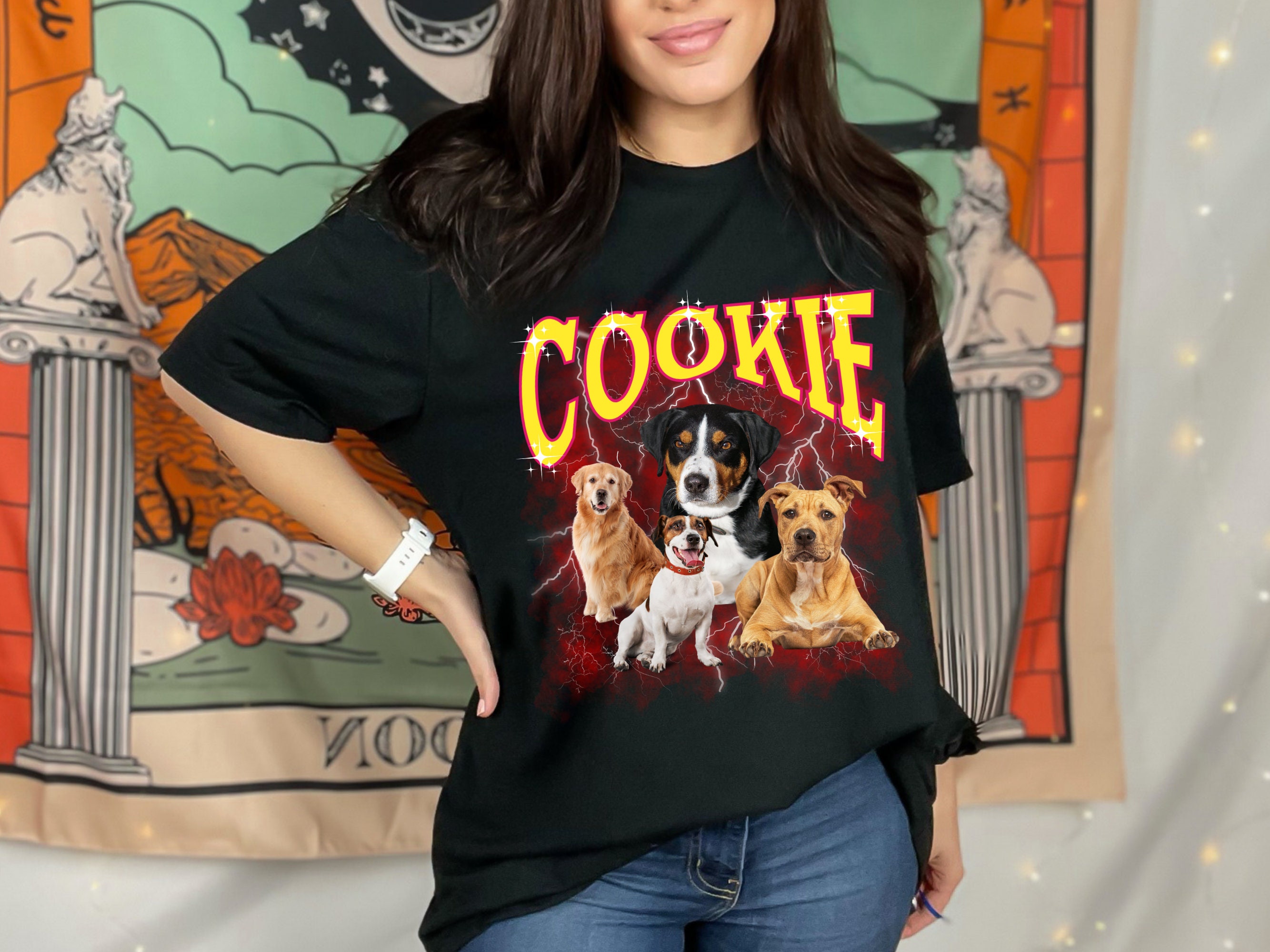 Custom Bootleg Rap Tee Template Dog Shirt Bootleg Shirt Template Canva ...