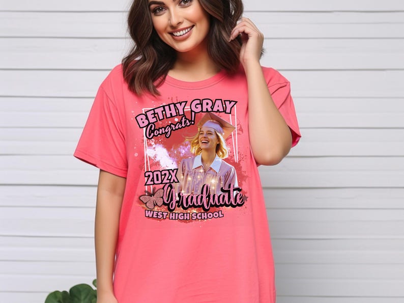 Class of 2026 Graduation Shirt Template Congratulation Canva T-shirt ...