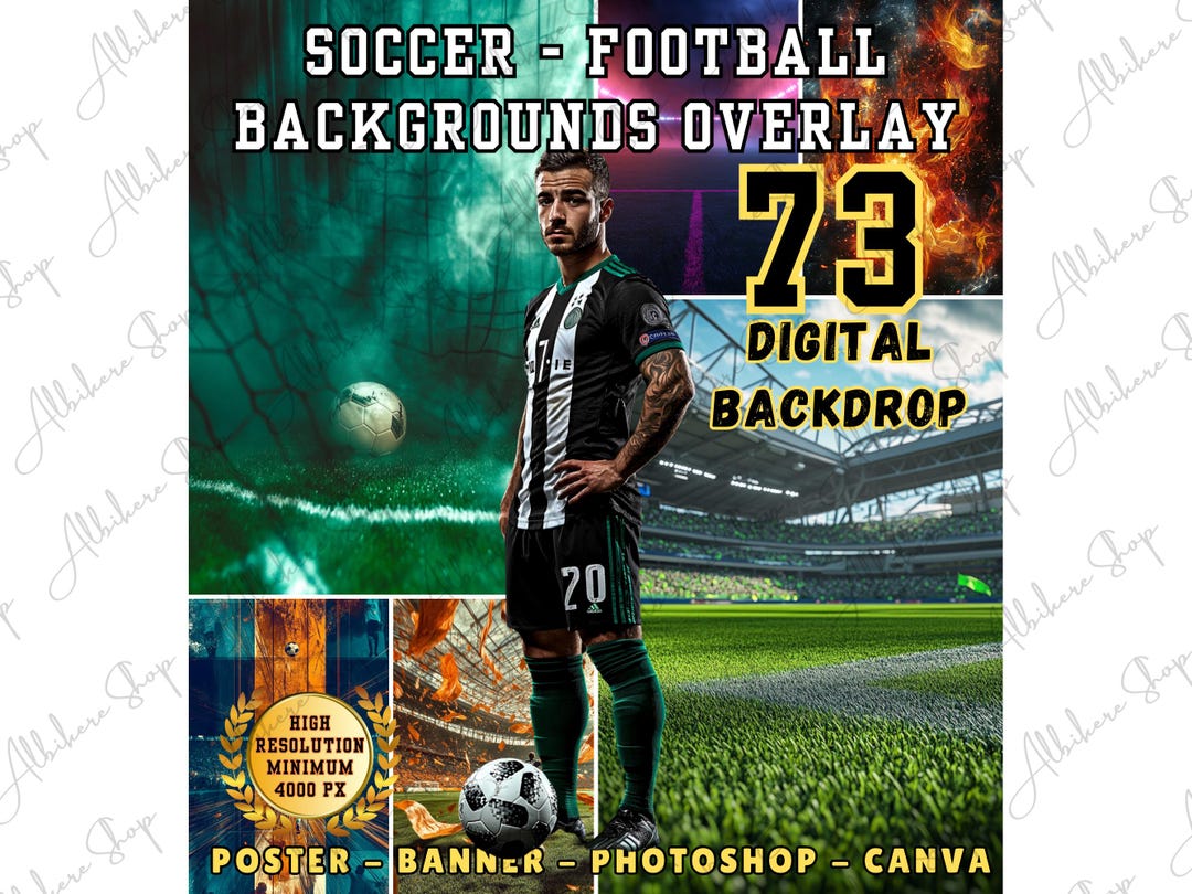 Soccer Backdrops Team Poster Overlay JGP, Football Filed Background ...