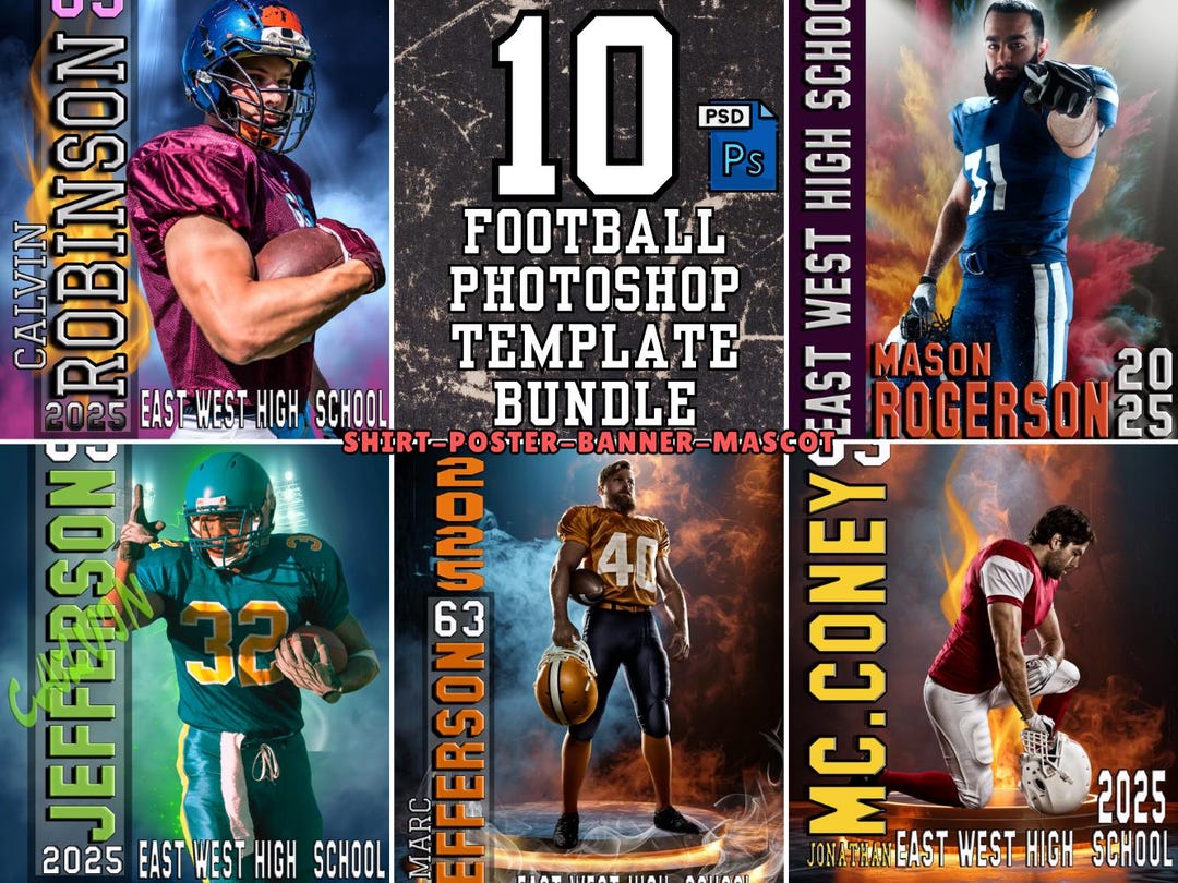 Photoshop Football Poster Templates PSD File, Social Media Poster, PSD ...