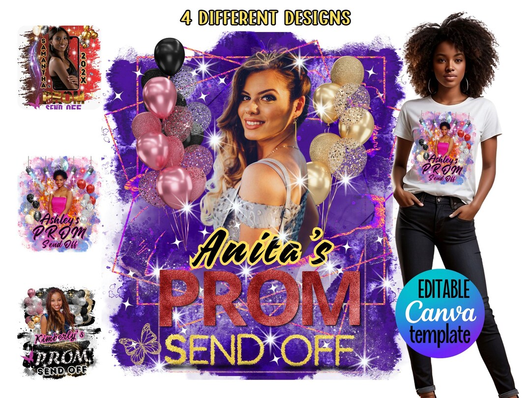 Prom Send off Shirt Canva Template Tshirt Design 2026 Graduation Shirts ...