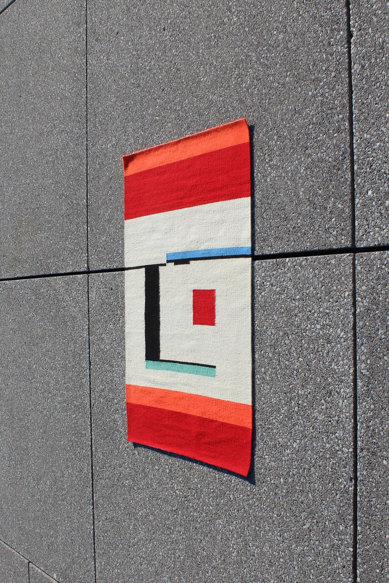 Handwoven Rug Color Blocks Rug - Etsy