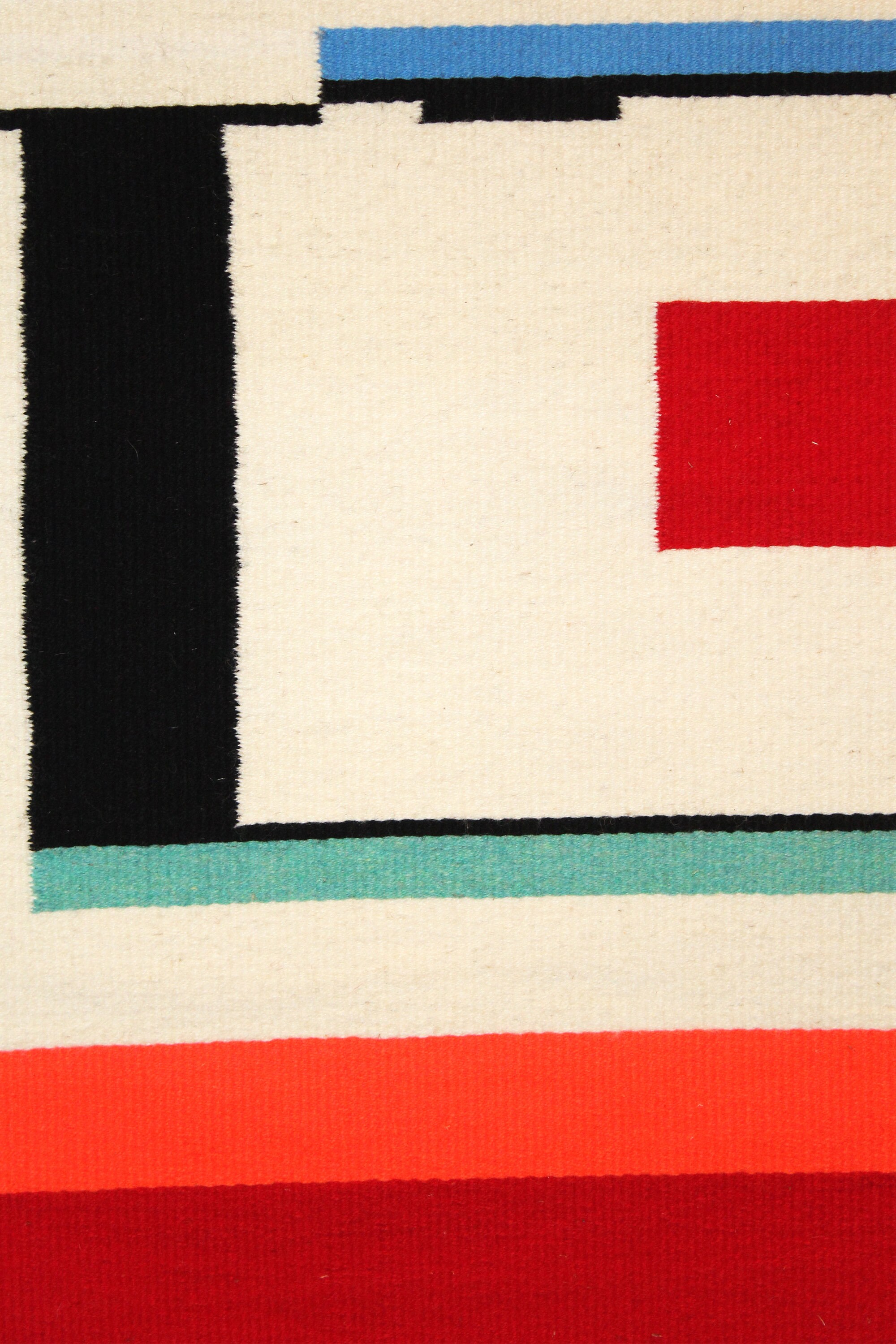 Handwoven Rug Color Blocks Rug - Etsy