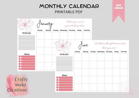 Monthly Planner Quotes