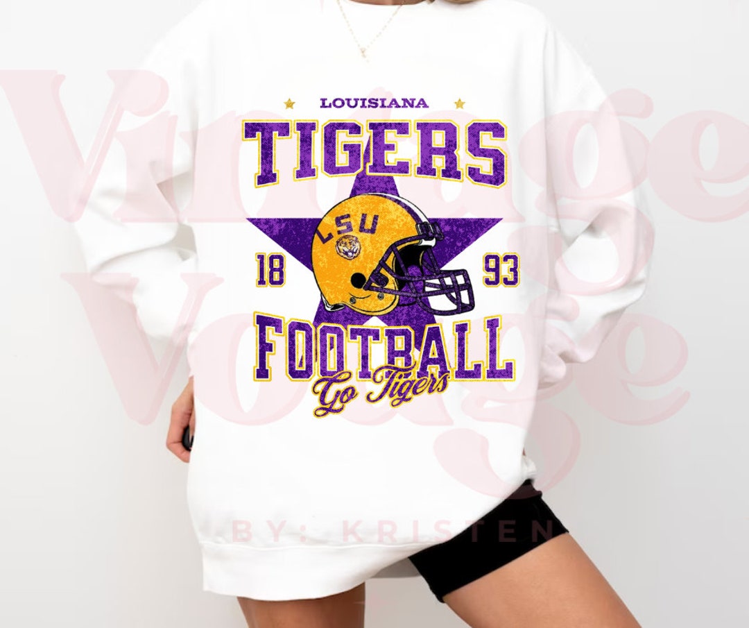 Trendy Tigers Png, Retro Lsu , Louisiana State , Gameday Top, Retro ...