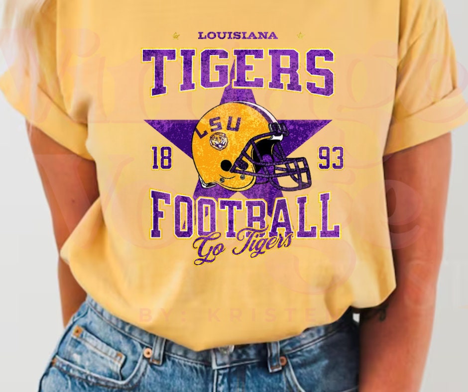 Trendy Tigers Png, Retro Lsu , Louisiana State , Gameday Top, Retro ...