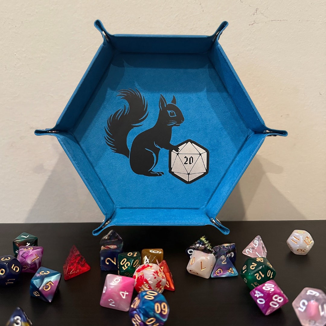 Squirrel D20 Collapsable Dice Tray - Squirrel Design Dice Tray for ...
