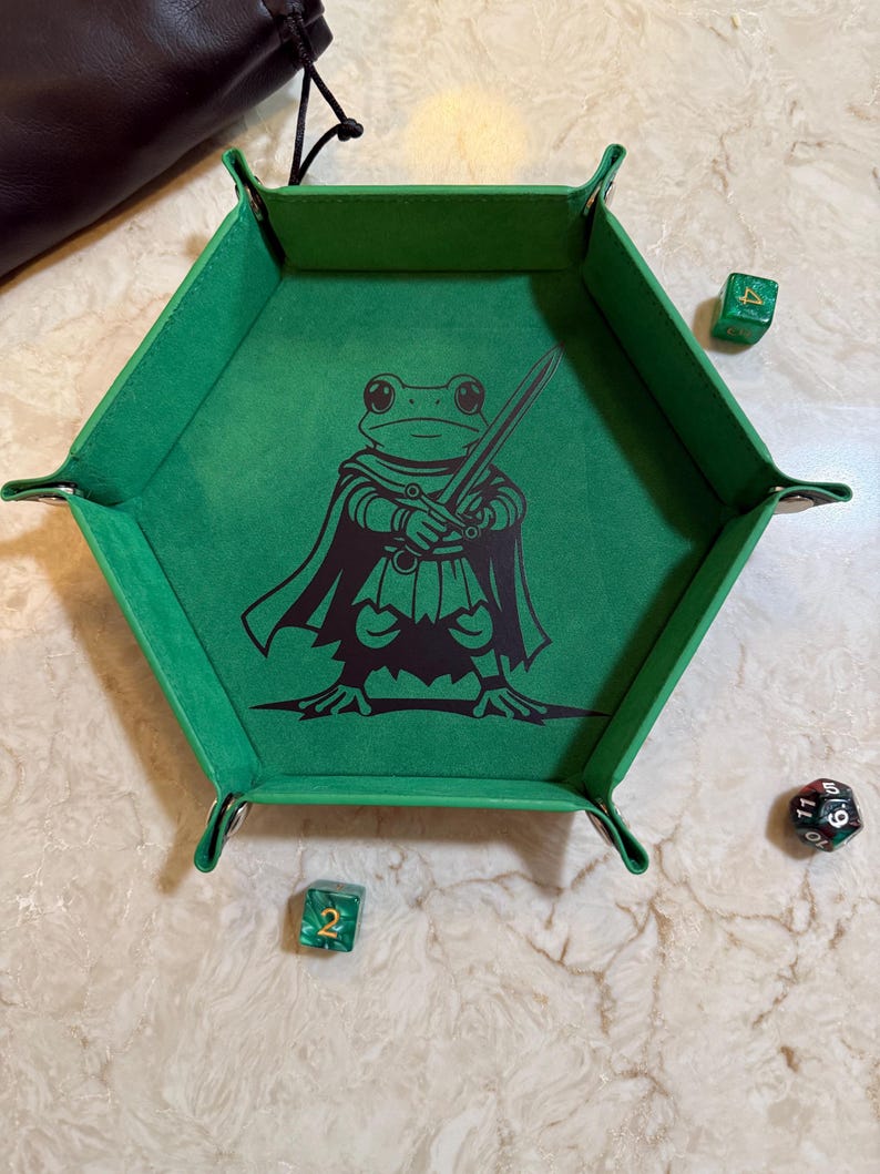 Frog Paladin Dice Tray: Tabletop RPG, Dungeons and Dragons - Etsy