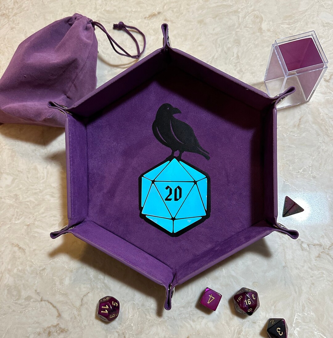 Raven D20 Dice Tray - Etsy