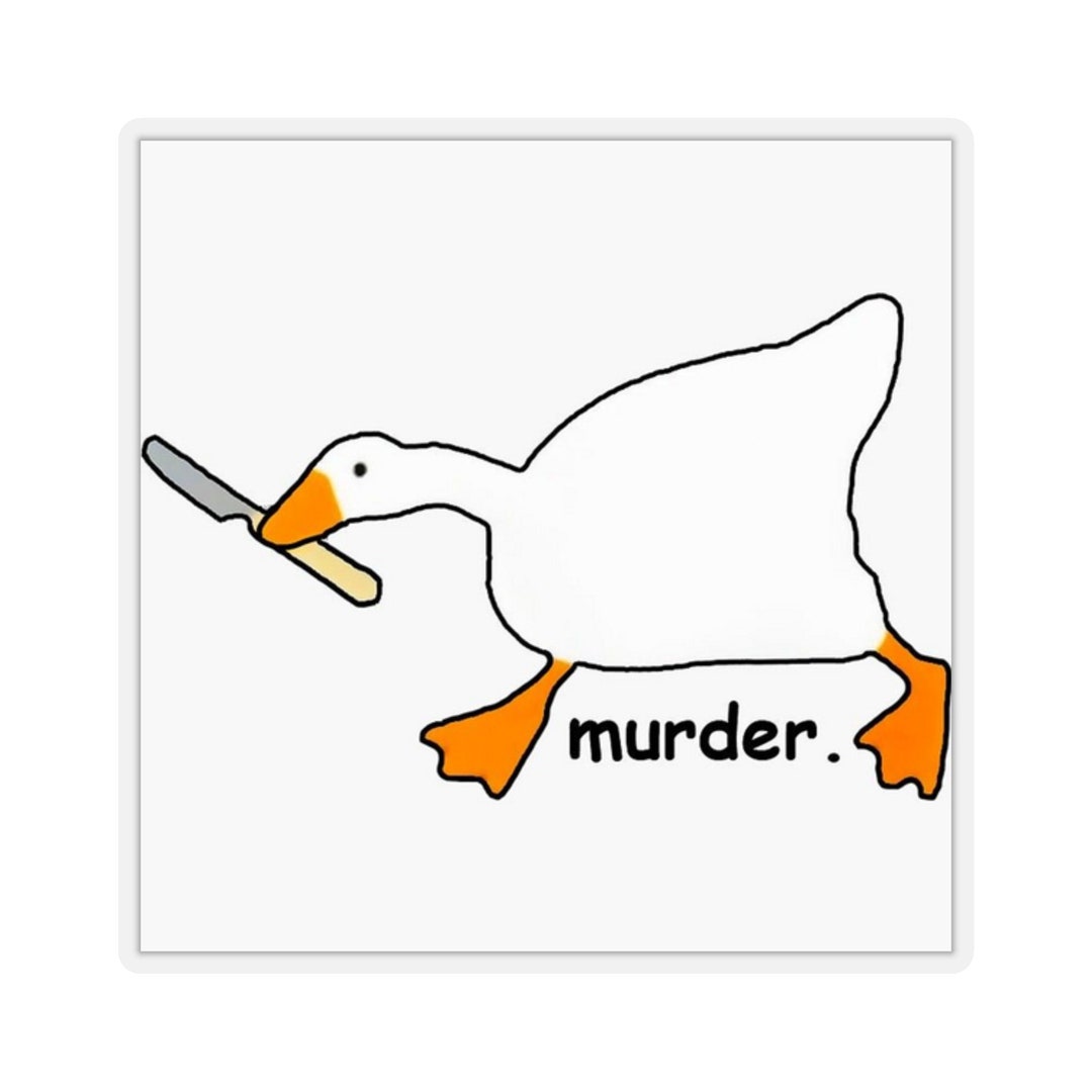 Danger Goose Sticker Pun Meme Funny Goose Silly - Etsy