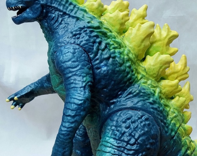 Glow-in-the-dark Godzilla (2019) 6" Figure Repaint With Custom "electro ...