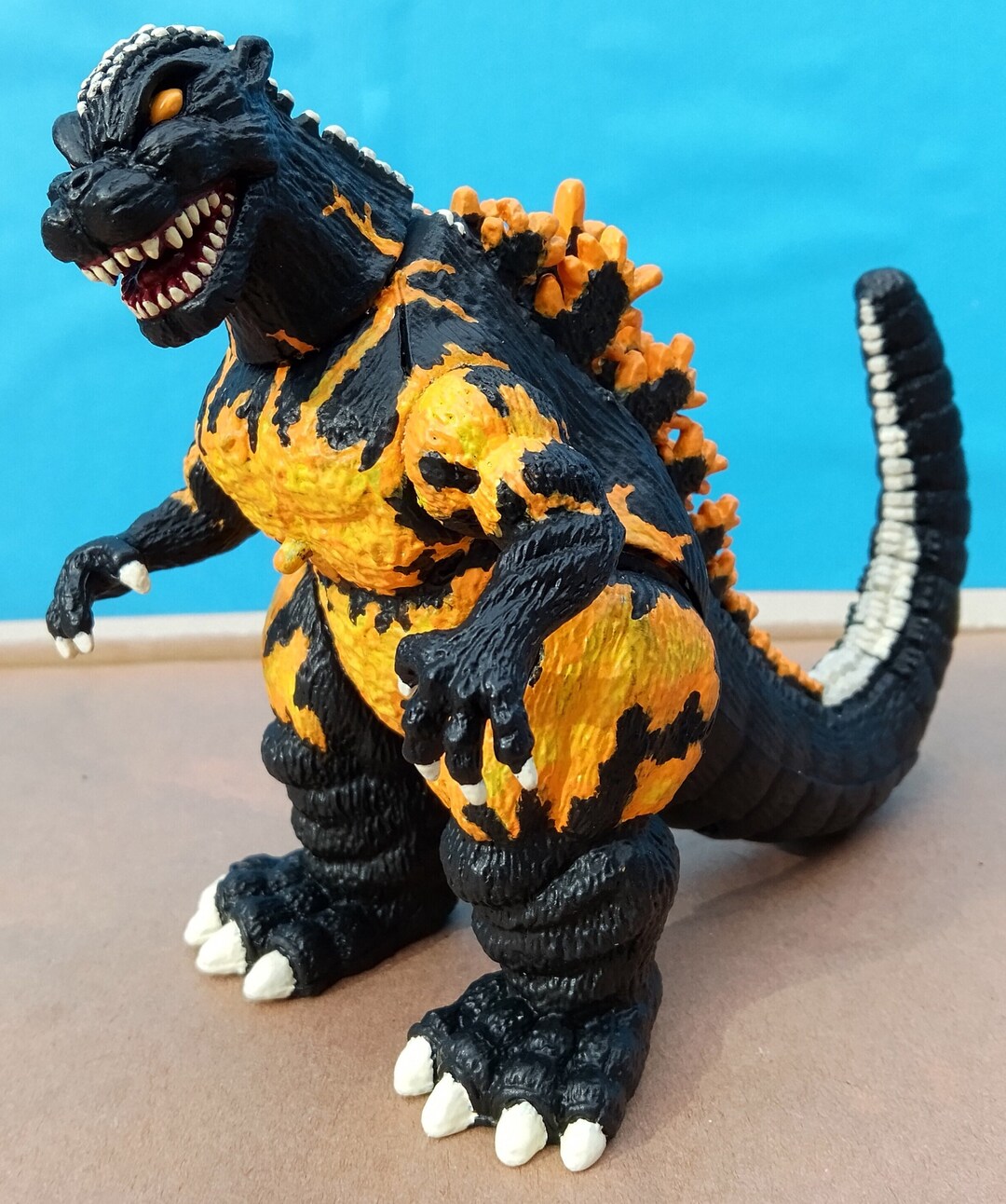 Trendmasters 5" Burning Godzilla Custom Repaint Figure WITH SOUND - Etsy