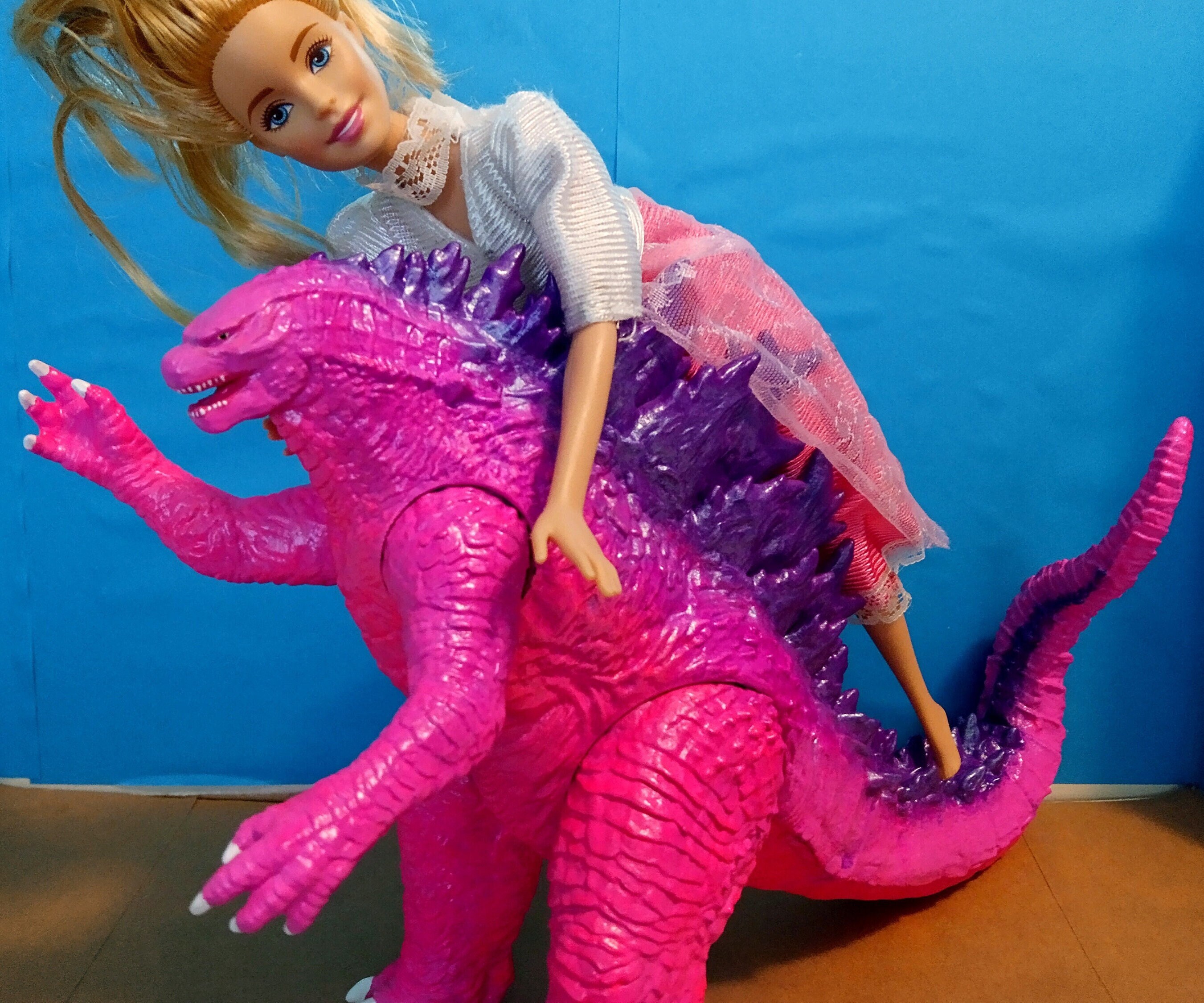 Mega 'barbiezilla' 8 Godzilla 2019 Version Custom Repainted Vinyl ...