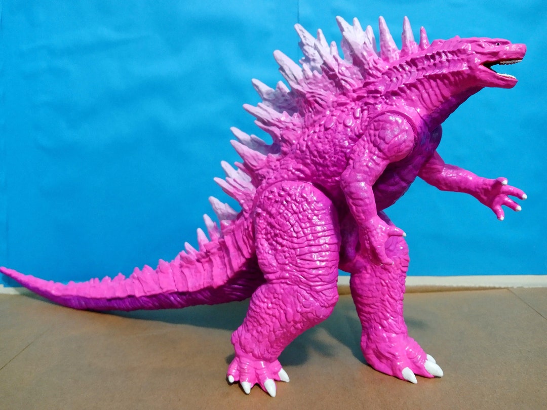 Godzilla Figure Custom Repaint 'nuclear-pink Raging Godzilla' - Etsy UK