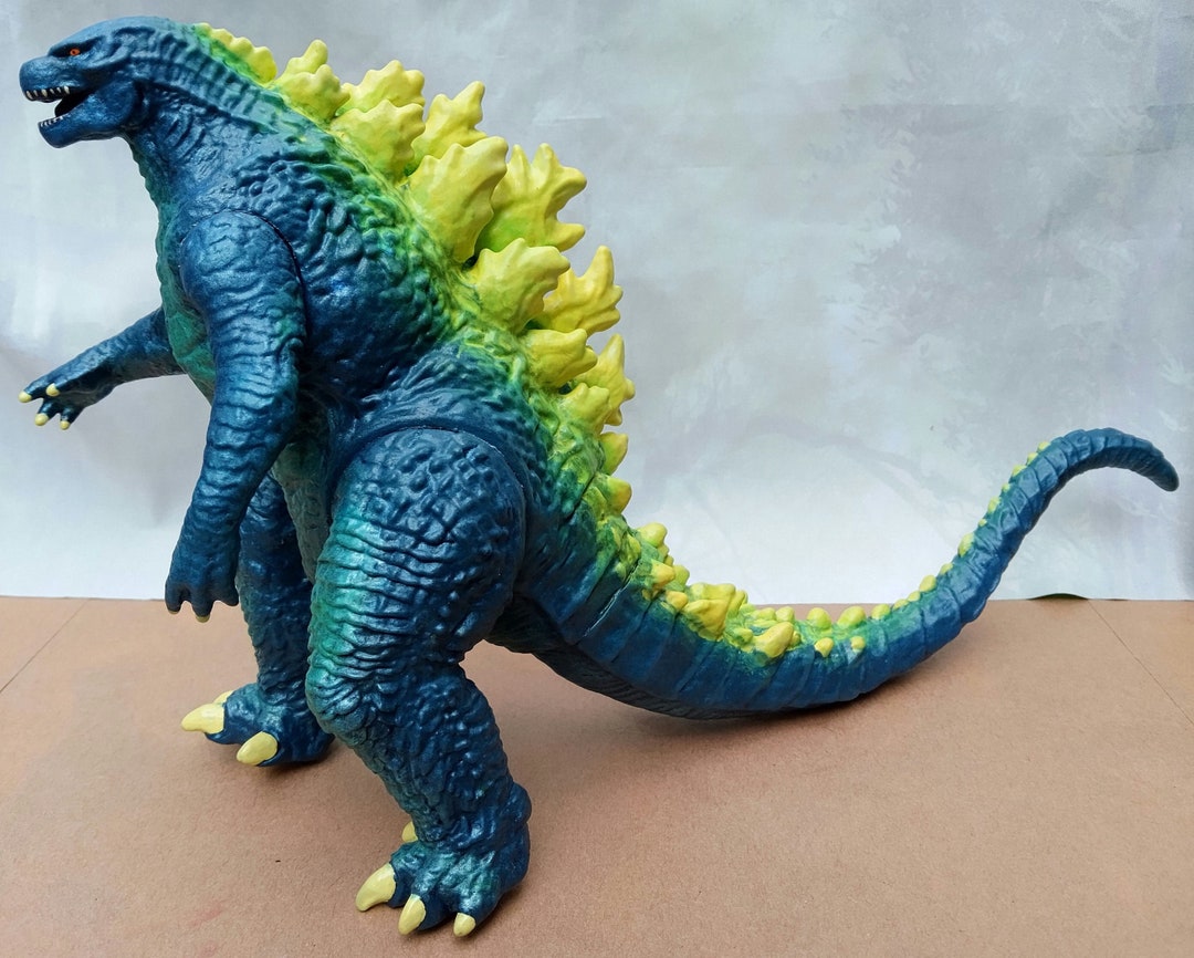 Glow-in-the-dark Godzilla 2019 6 Figure Repaint With Custom electro ...