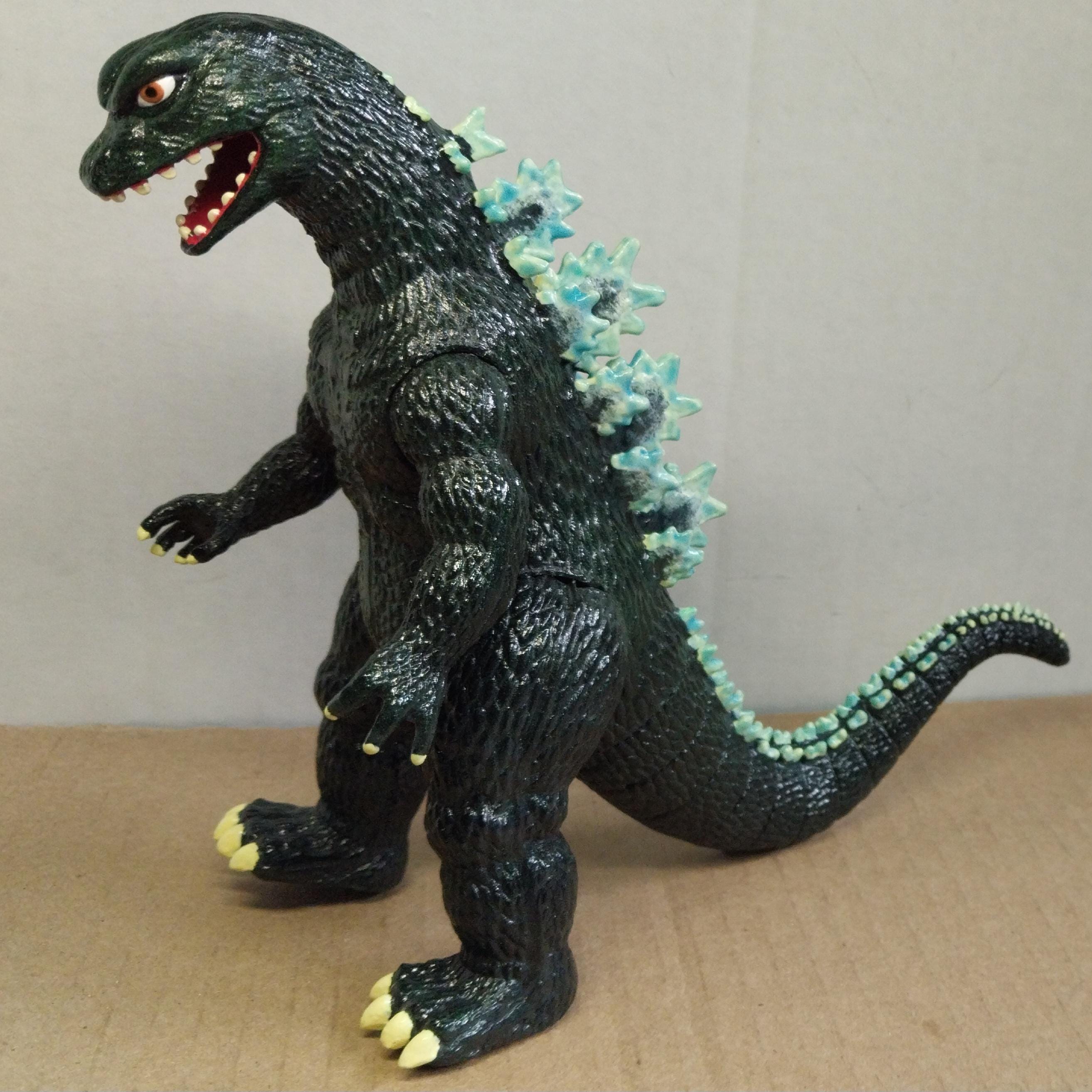 Repainted Vintage Imperial Godzilla Figure - Custom 'glow-in-the-dark ...