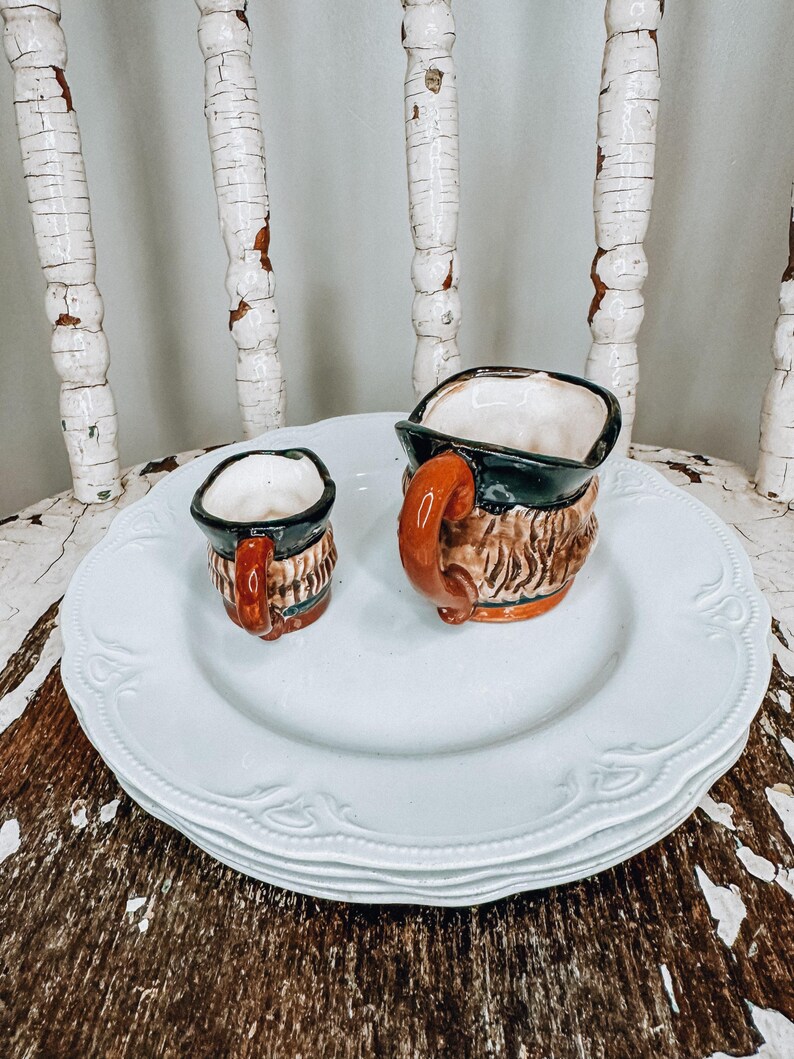Pair of Hand-painted Toby Mug Pitchers - Etsy