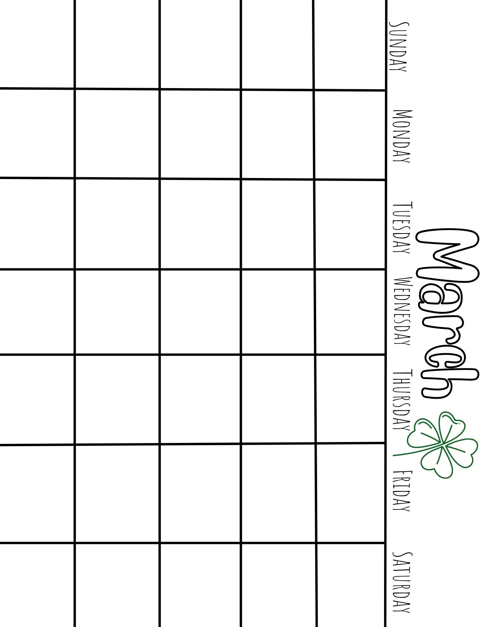 12 Month Printable Calendar - Etsy