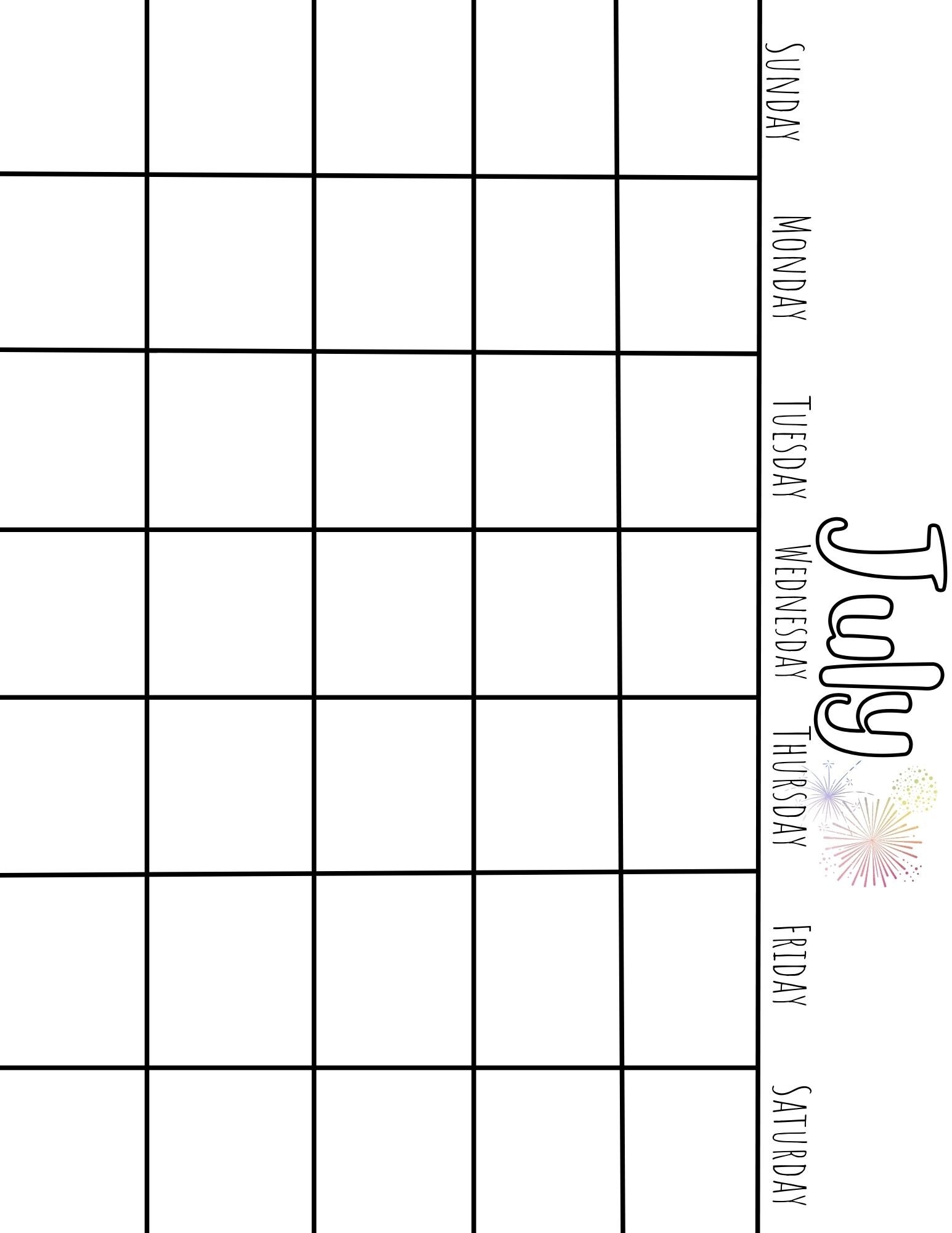 12 Month Printable Calendar - Etsy