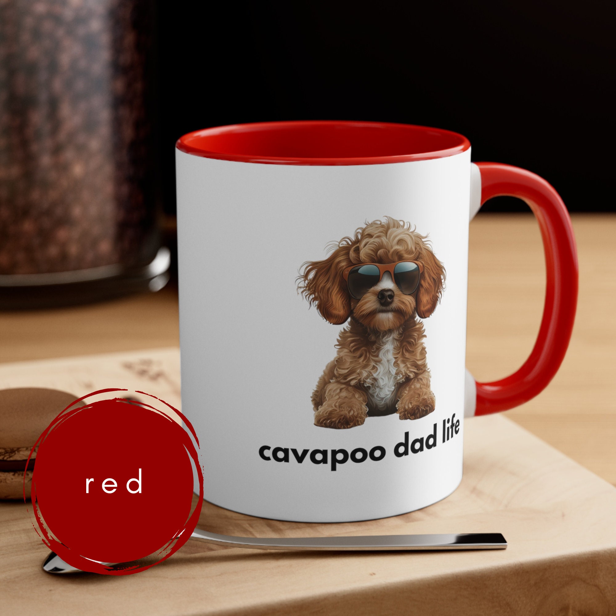 Cavapoo Dad Coffee Mug Cavapoo Dad Mug for Cavapoo Owners Cavapoo Dog Lover Gift for Him Cavapoo ...