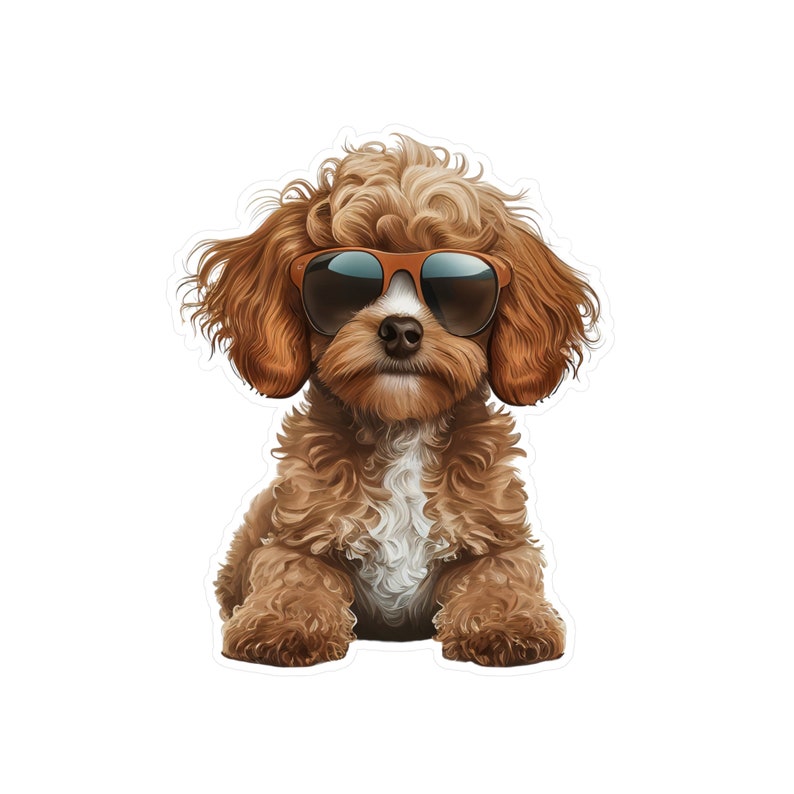 Sticker for Dog Lovers Cavapoo Sticker Vinyl Decal for Dog Owner Dog ...