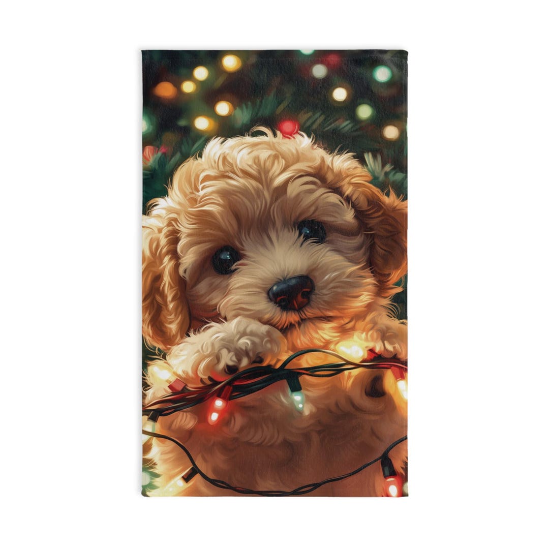 Cavapoo Hand Towel Gift Dog Bathroom Decor Dog Home Decor for Dog ...