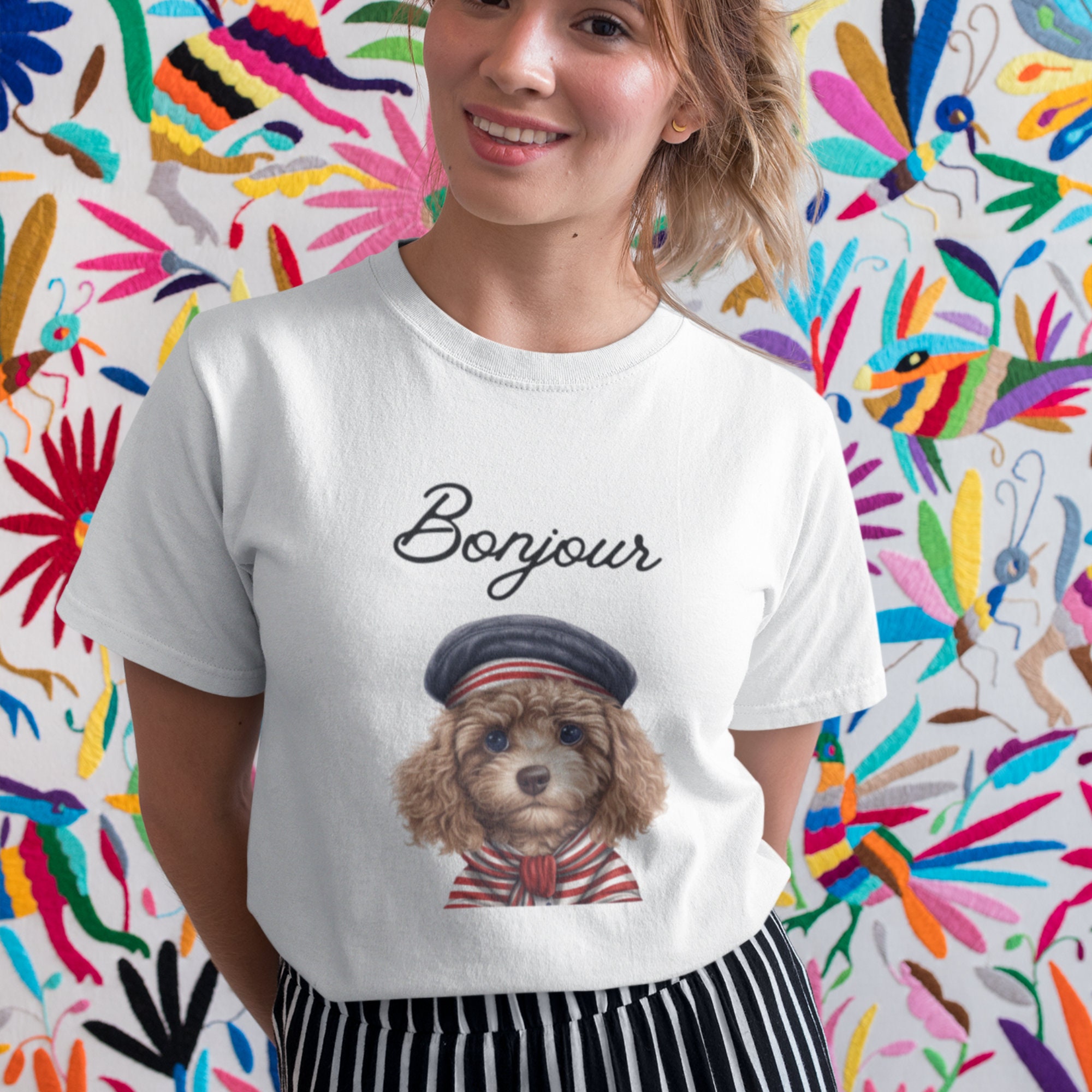 Cavapoo Dog Gift for Her Cavapoo Parisian Shirt Cavapoo Mom Shirt for ...