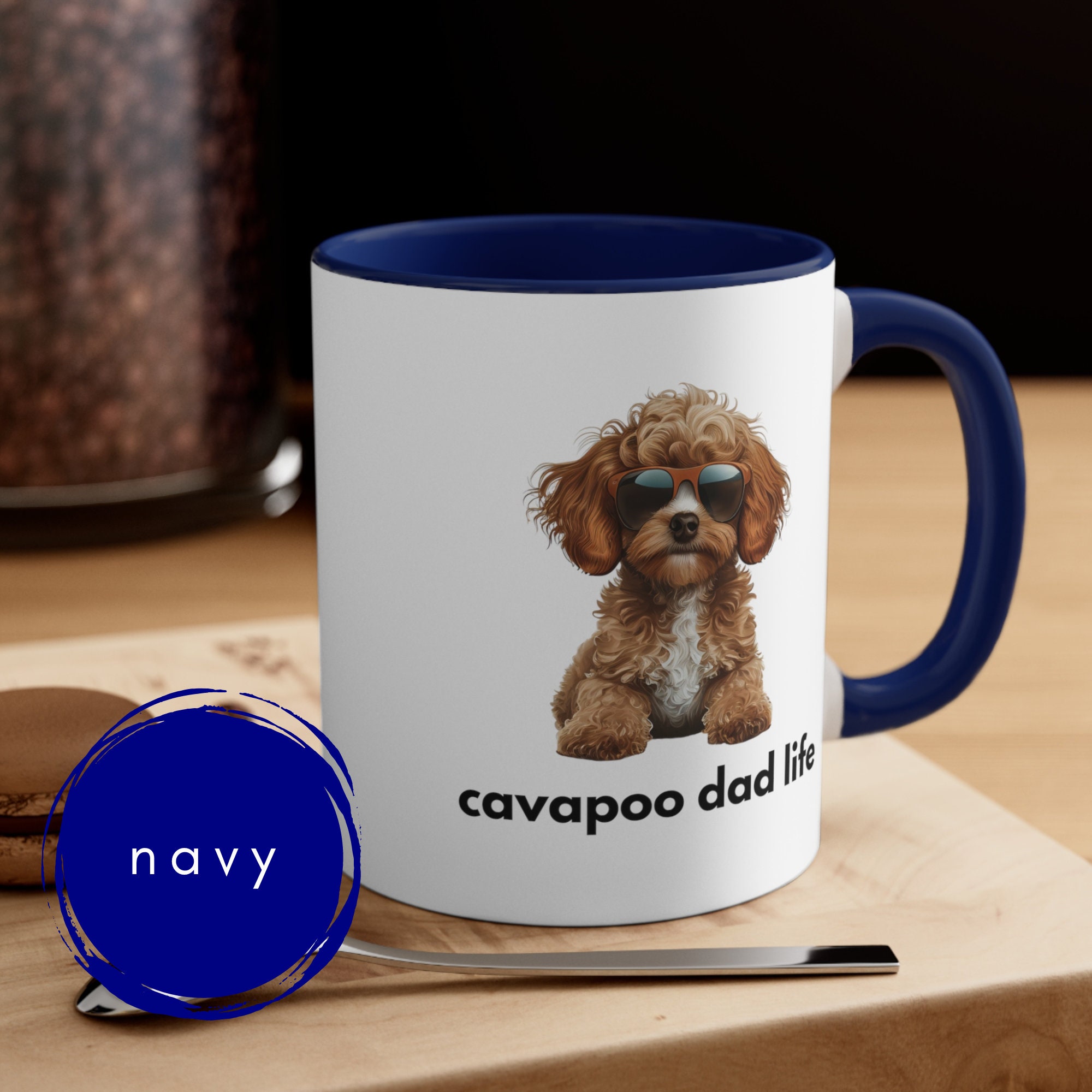 Cavapoo Dad Coffee Mug Cavapoo Dad Mug for Cavapoo Owners Cavapoo Dog Lover Gift for Him Cavapoo ...