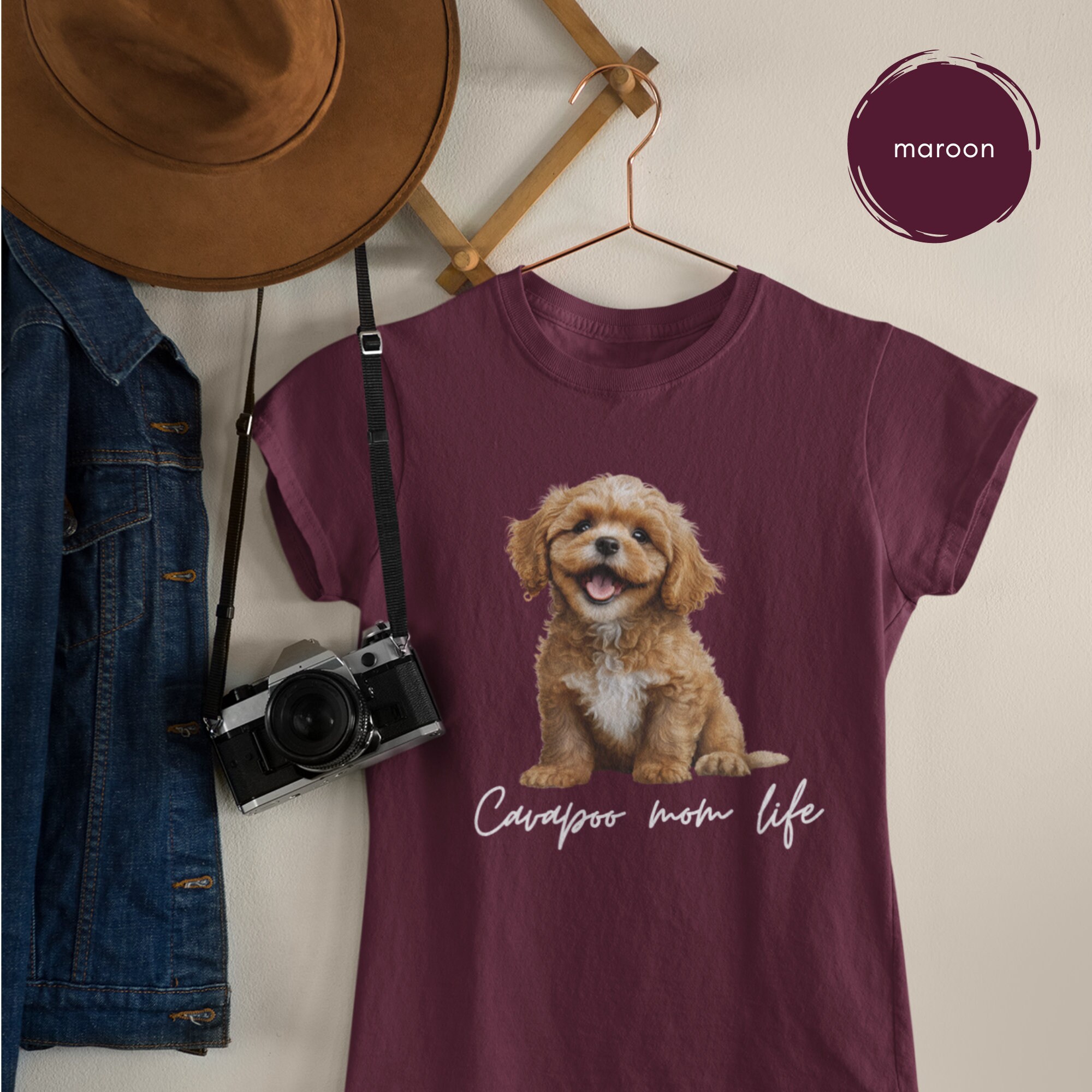 Cavapoo Mom Shirt Cavapoo Mom T-shirt for Cavapoo Owners Cavapoo Dog ...