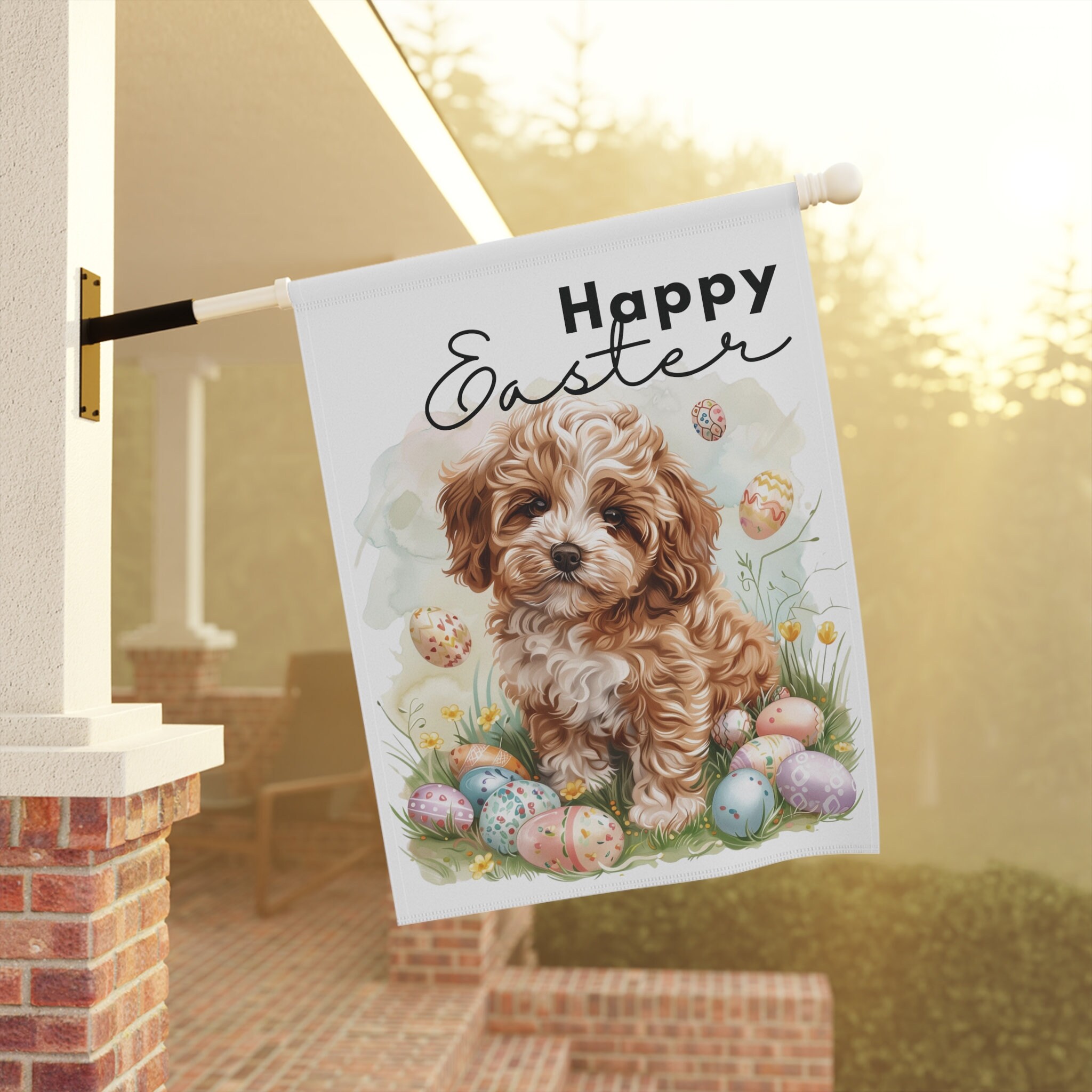 Dog Garden & House Banner Cavapoo Garden Banner Gift for Gardener - Etsy