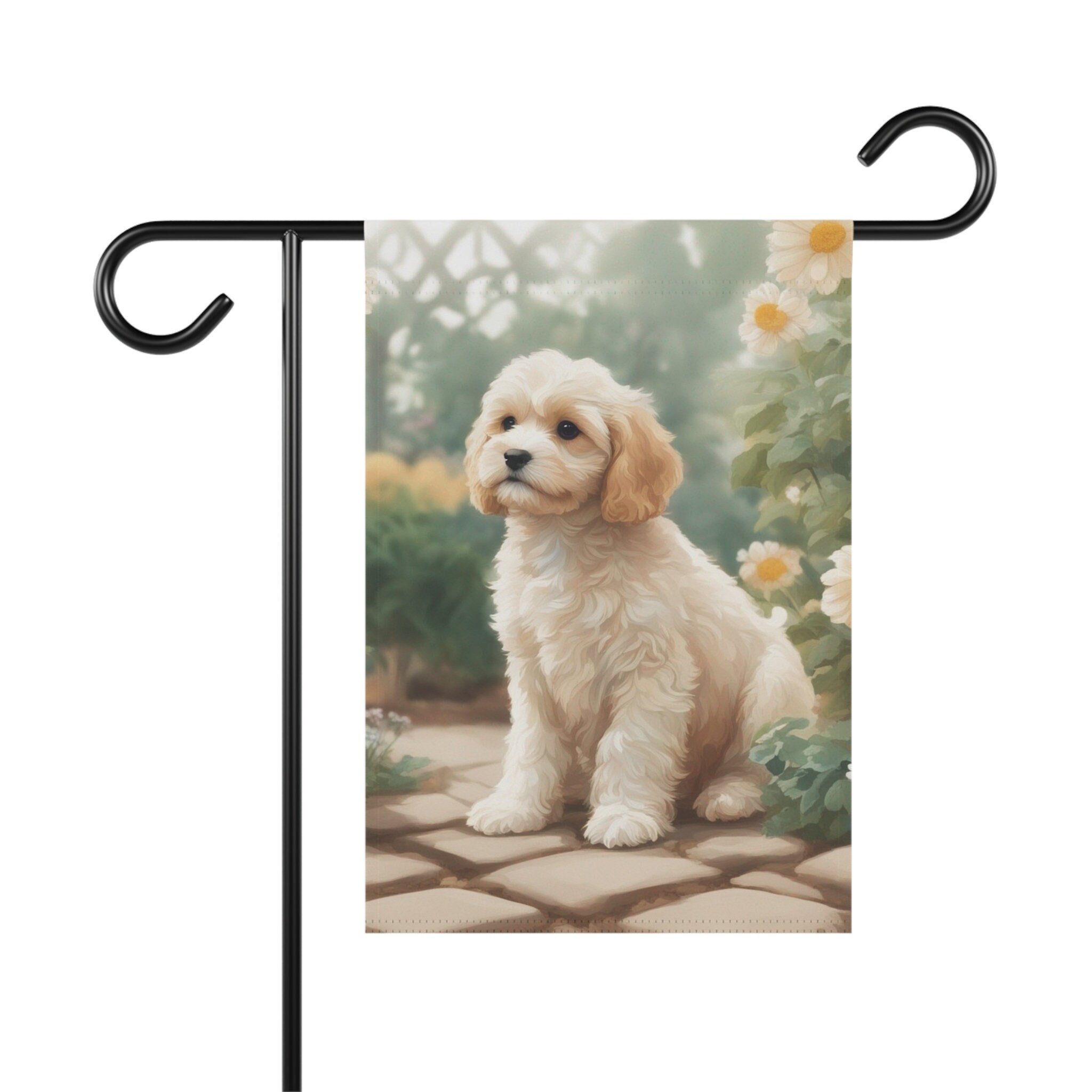 Dog Garden & House Banner Cavapoo Garden Banner Gift for Gardener - Etsy