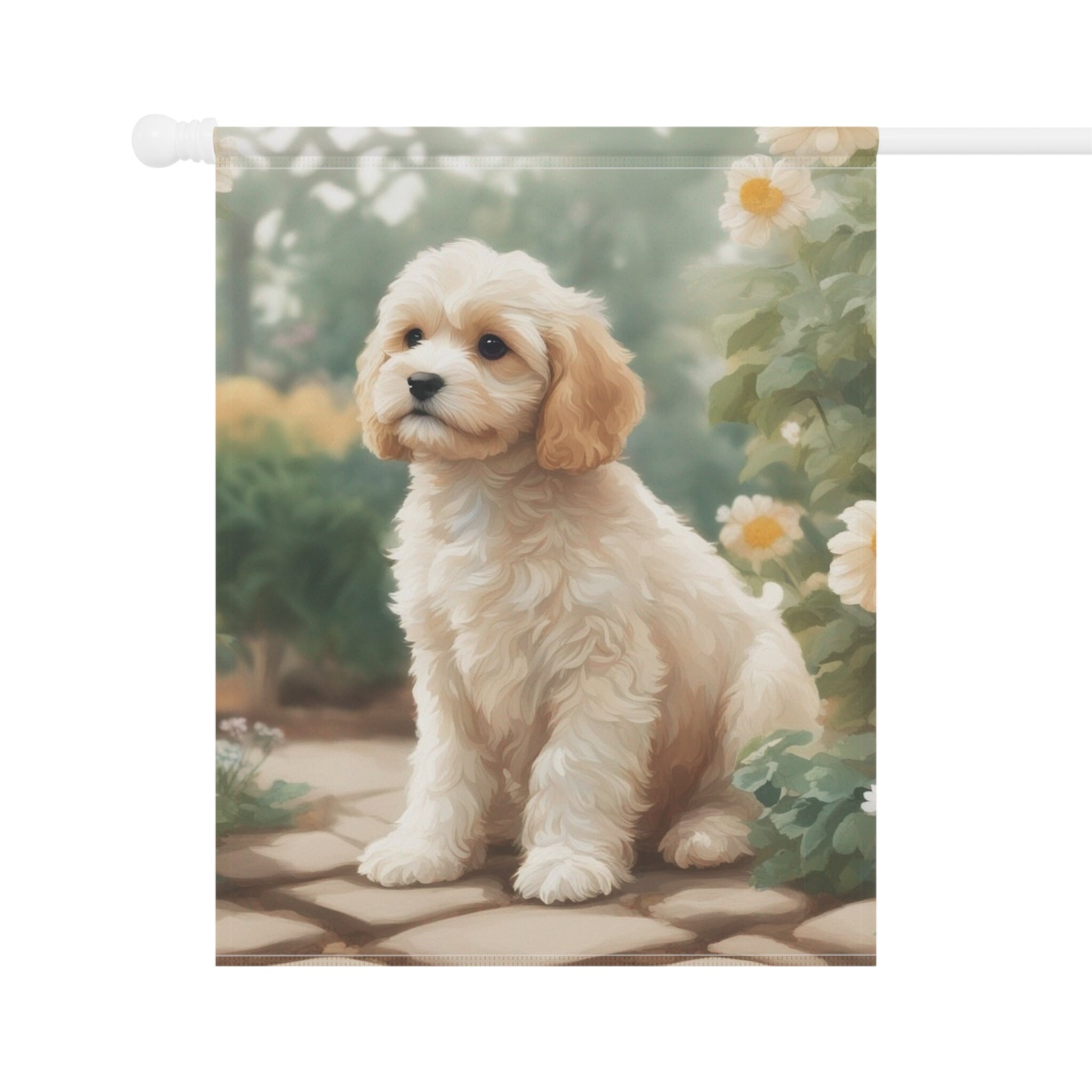 Dog Garden & House Banner Cavapoo Garden Banner Gift for Gardener - Etsy