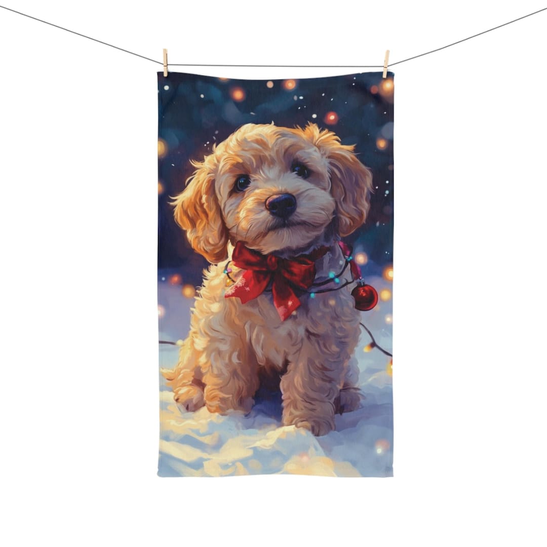 Cockapoo Hand Towel Gift Dog Bathroom Decor Dog Home Decor for Dog ...
