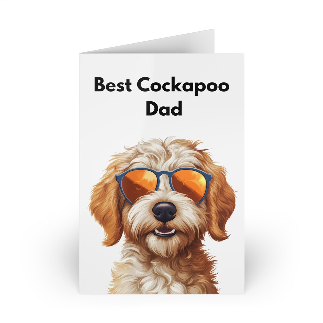 Cockapoo Card Cockapoo Dad Card Gift for Cockapoo Owner Dog Card for ...