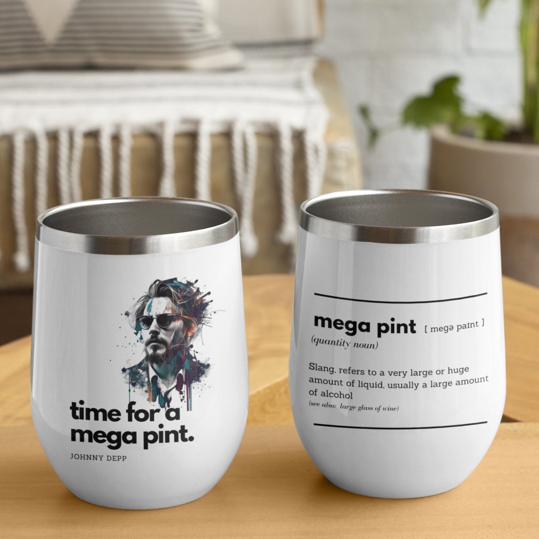 Johnny Depp Mega Pint Wine Tumbler Justice for Johnny Mega Pint Tumbler ...