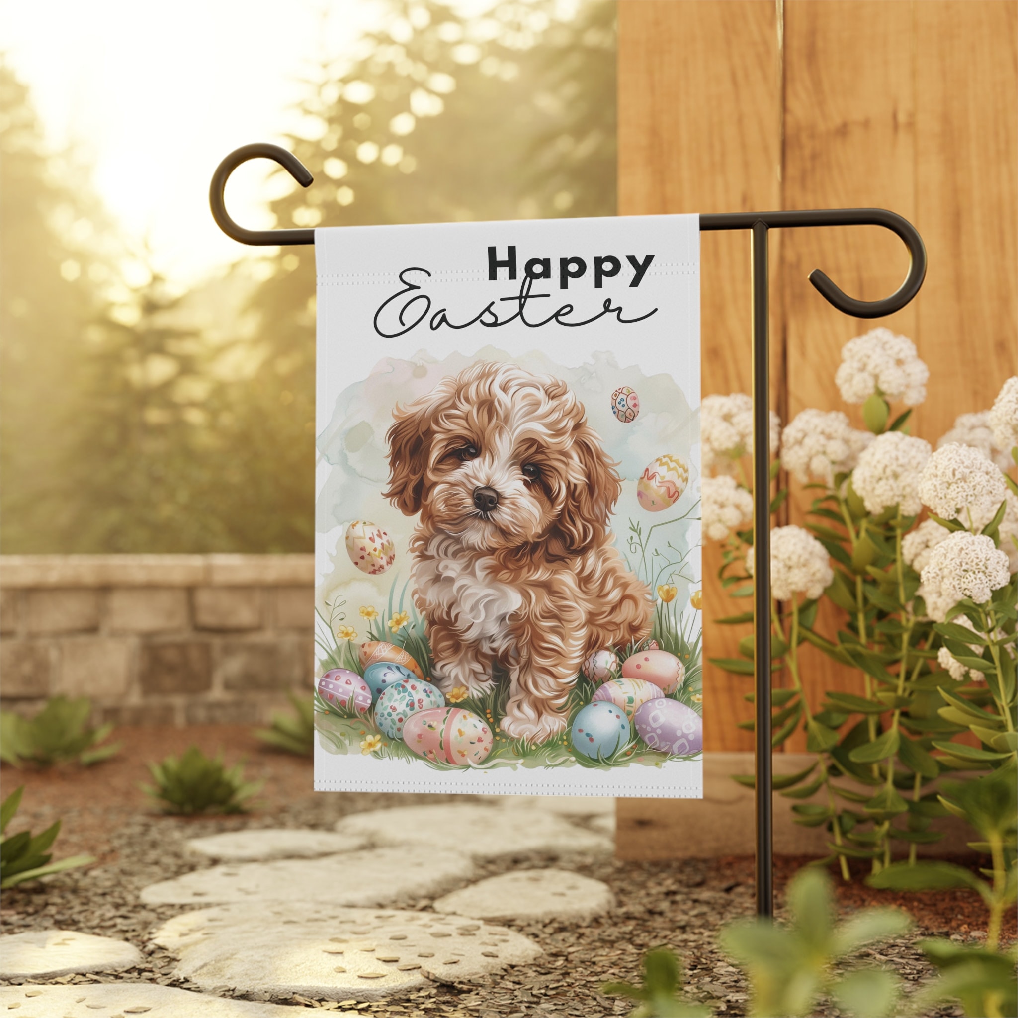 Dog Garden & House Banner Cavapoo Garden Banner Gift for Gardener - Etsy